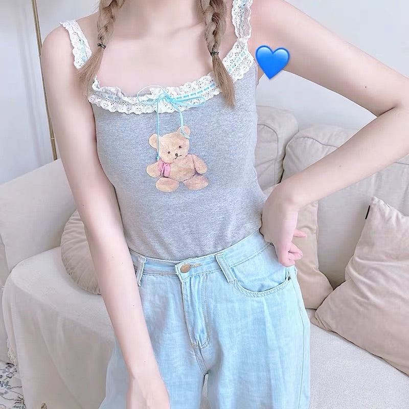 Little bear tank vest top | EverythingCuteClub