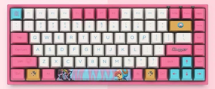 onepiece tony tony chopper mechanical keyboard Bluetooth& type c conne ...