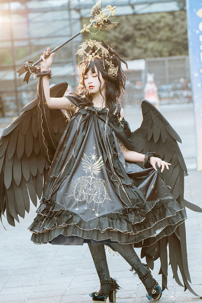 Gothic black scepter handmade | EverythingCuteClub