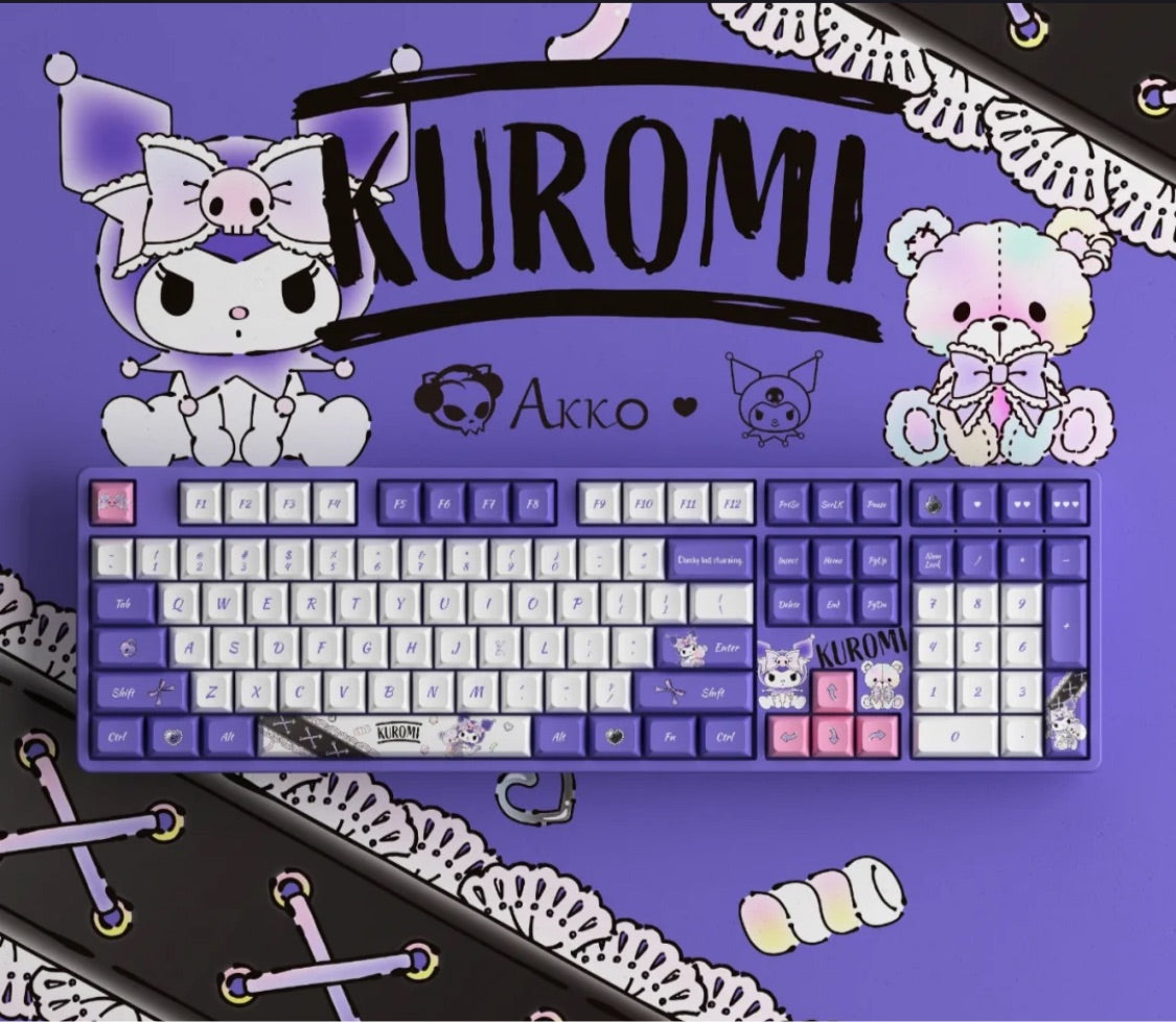 Kuromi Akko mechanical keyboard | EverythingCuteClub
