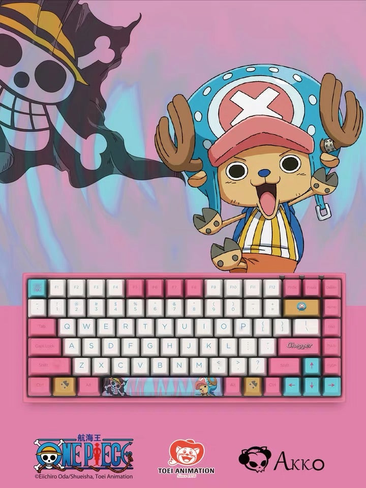 onepiece tony tony chopper mechanical keyboard Bluetooth& type c conne ...
