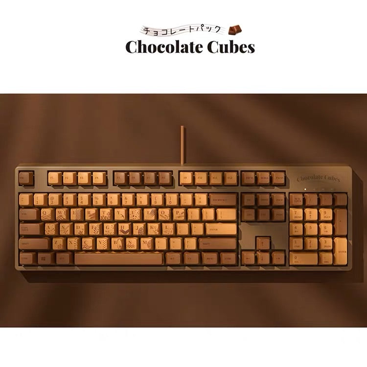 cherry chocolate mechanical keyboard | EverythingCuteClub
